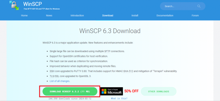 WinSCPのインストール方法【Windows 11対応】 | Snome;